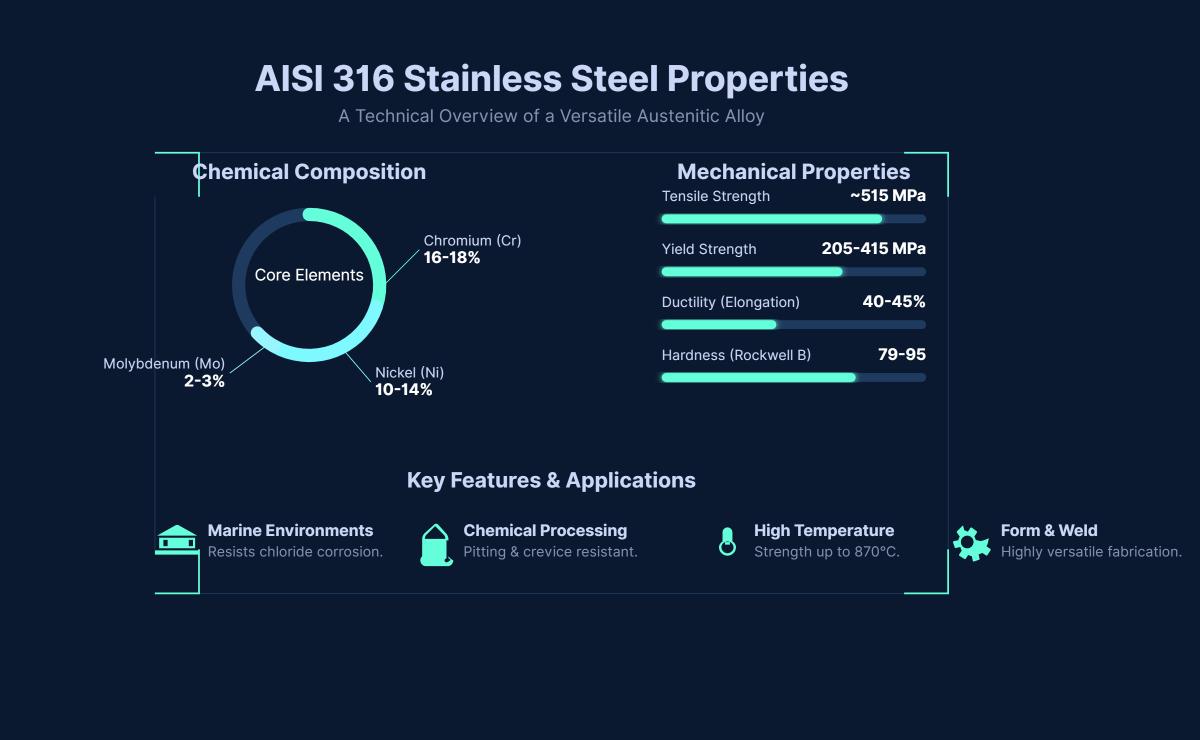 A Comprehensive Guide to AISI 316 Stainless Steel Properties - MFG Shop