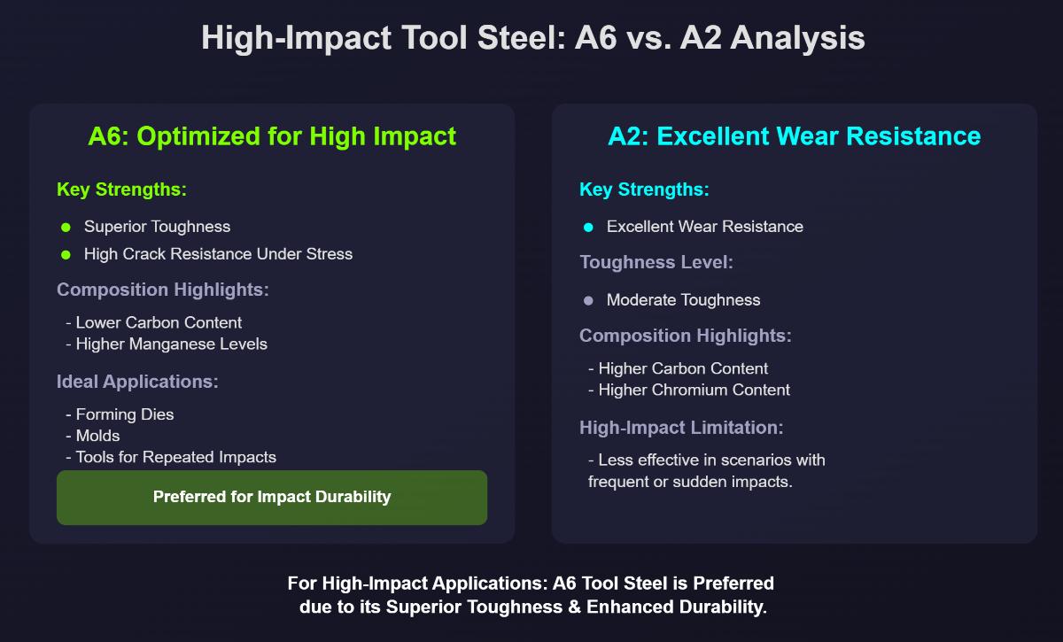 A2 Tool Steel vs A6 Tool Steel: What’s the Difference? - MFG Shop