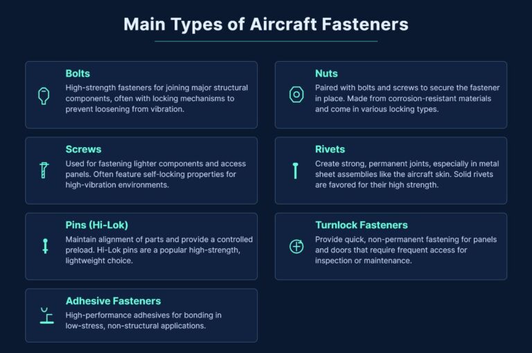 Aerospace Fasteners: Understanding Aircraft Fasteners Types - MFG Shop