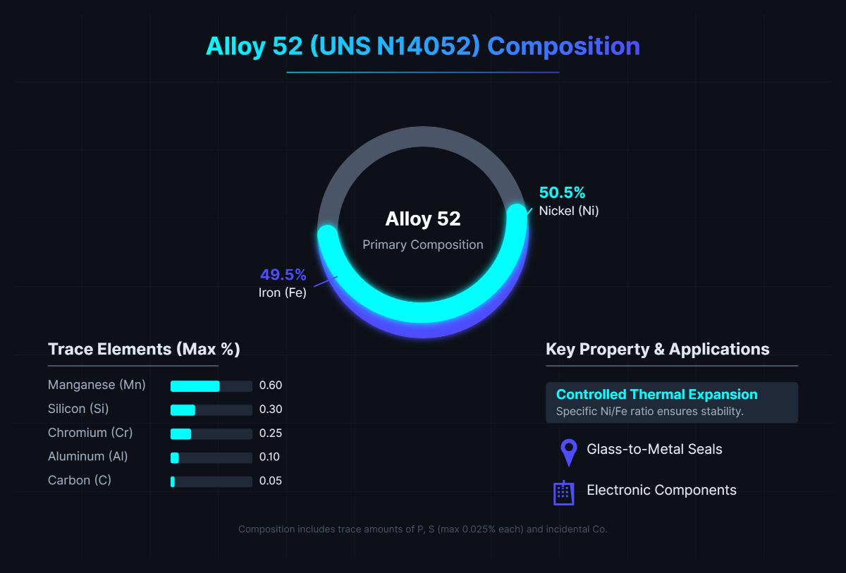 Alloy 52 (UNS N14052): Composition, Properties, and Uses - MFG Shop