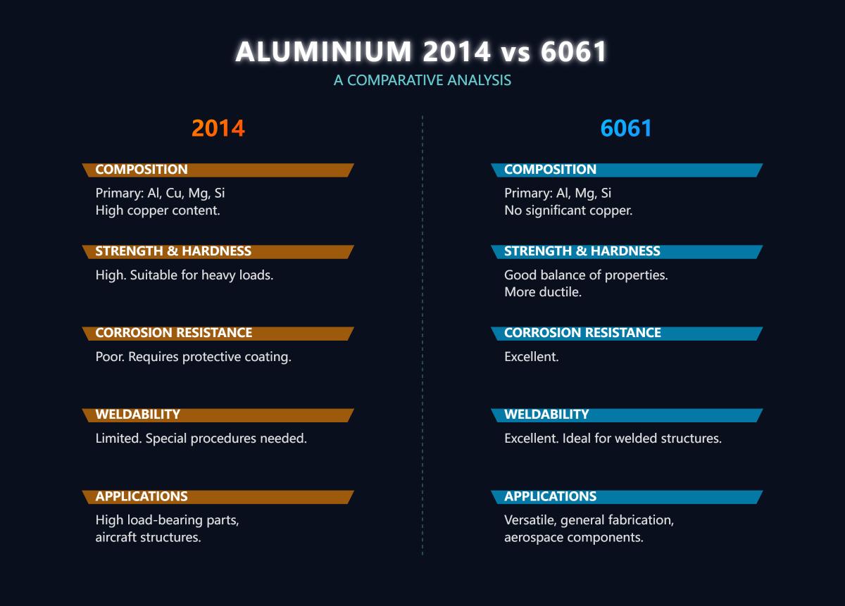 Aluminium 2014 vs. 6061: A Comprehensive Comparison - MFG Shop