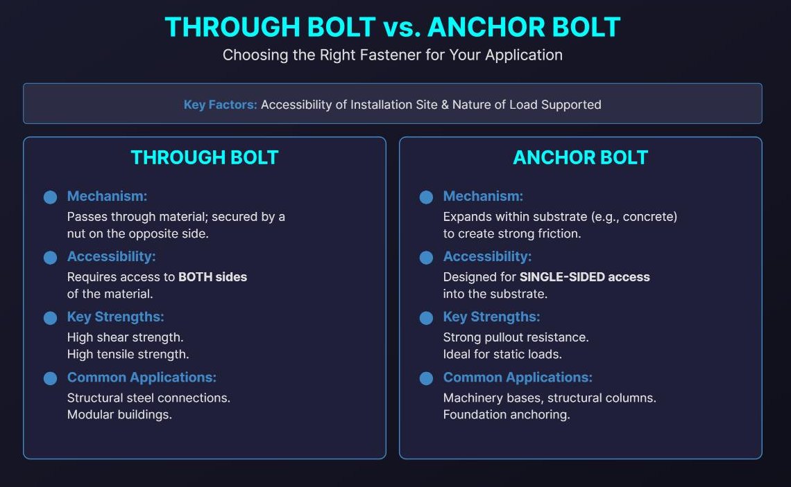 Anchor Bolt vs Through Bolt: What's the Difference? - MFG Shop