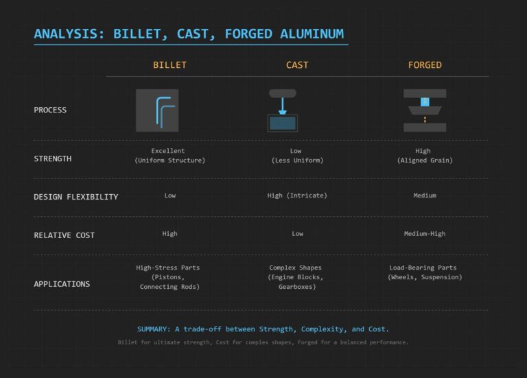 Billet vs Cast vs Forged Aluminum: A Comprehensive Comparison - MFG Shop
