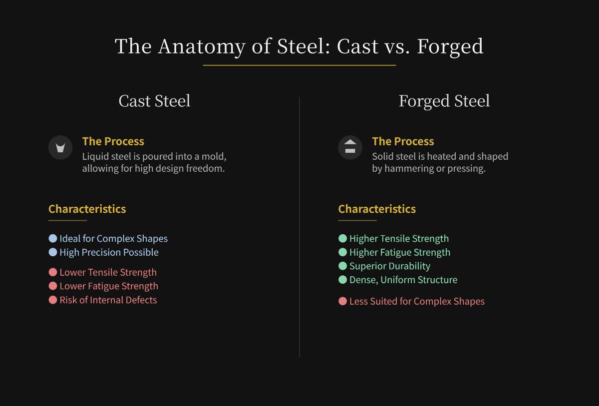 Cast Steel vs Forged Steel: Which One Should You Choose? - MFG Shop