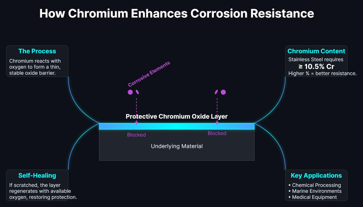 Chromium Corrosion Resistance: An Overview - MFG Shop