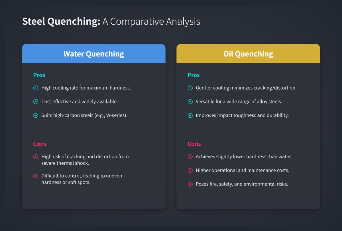 Comparing Water Hardening and Oil Hardening Steel: A Comprehensive ...