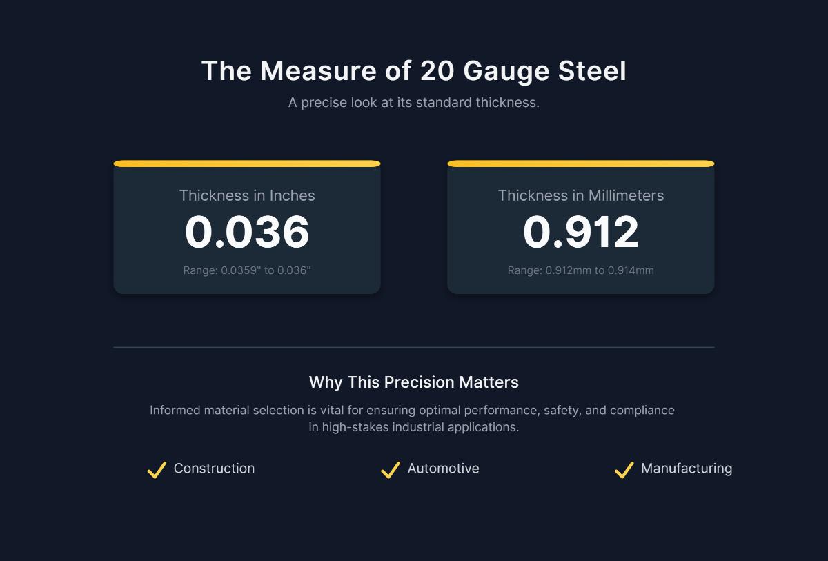 Complete Guide to 20 Gauge Steel Thickness - MFG Shop