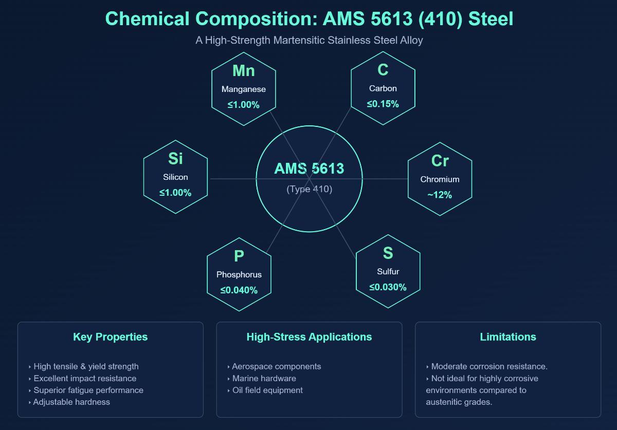 Comprehensive Guide to AMS 5613 (410 Stainless Steel) - MFG Shop