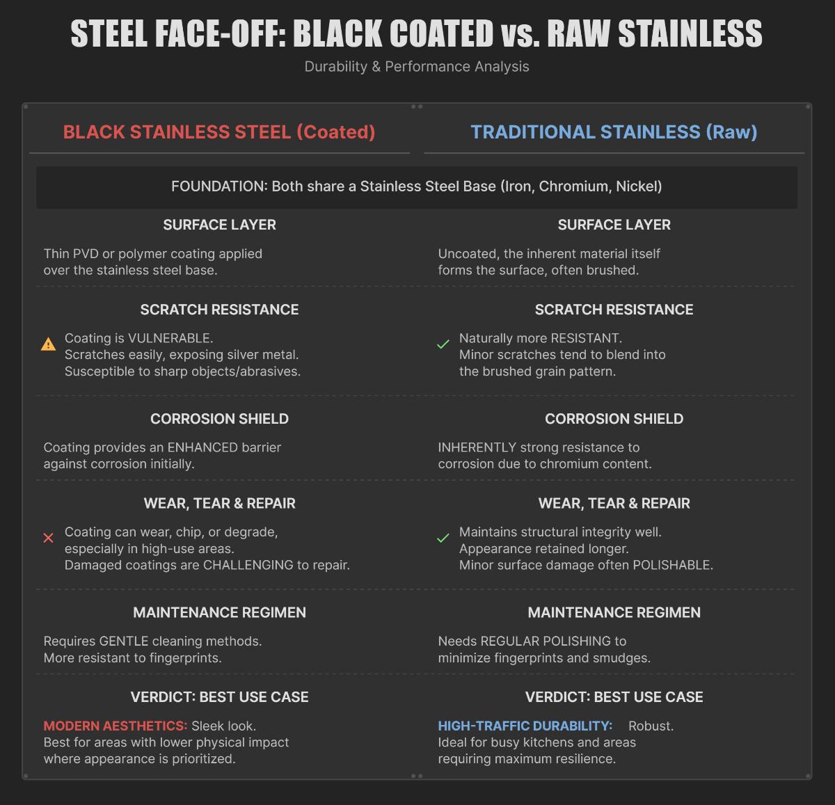 Comprehensive Guide to Black Stainless Steel: Durability, Maintenance ...