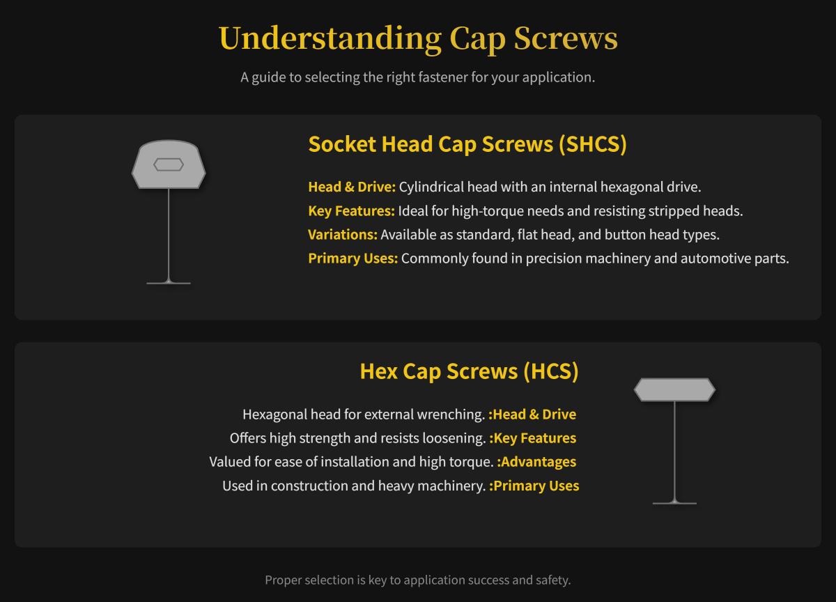 Comprehensive Guide to Cap Screws: Types, Applications, and Grades ...