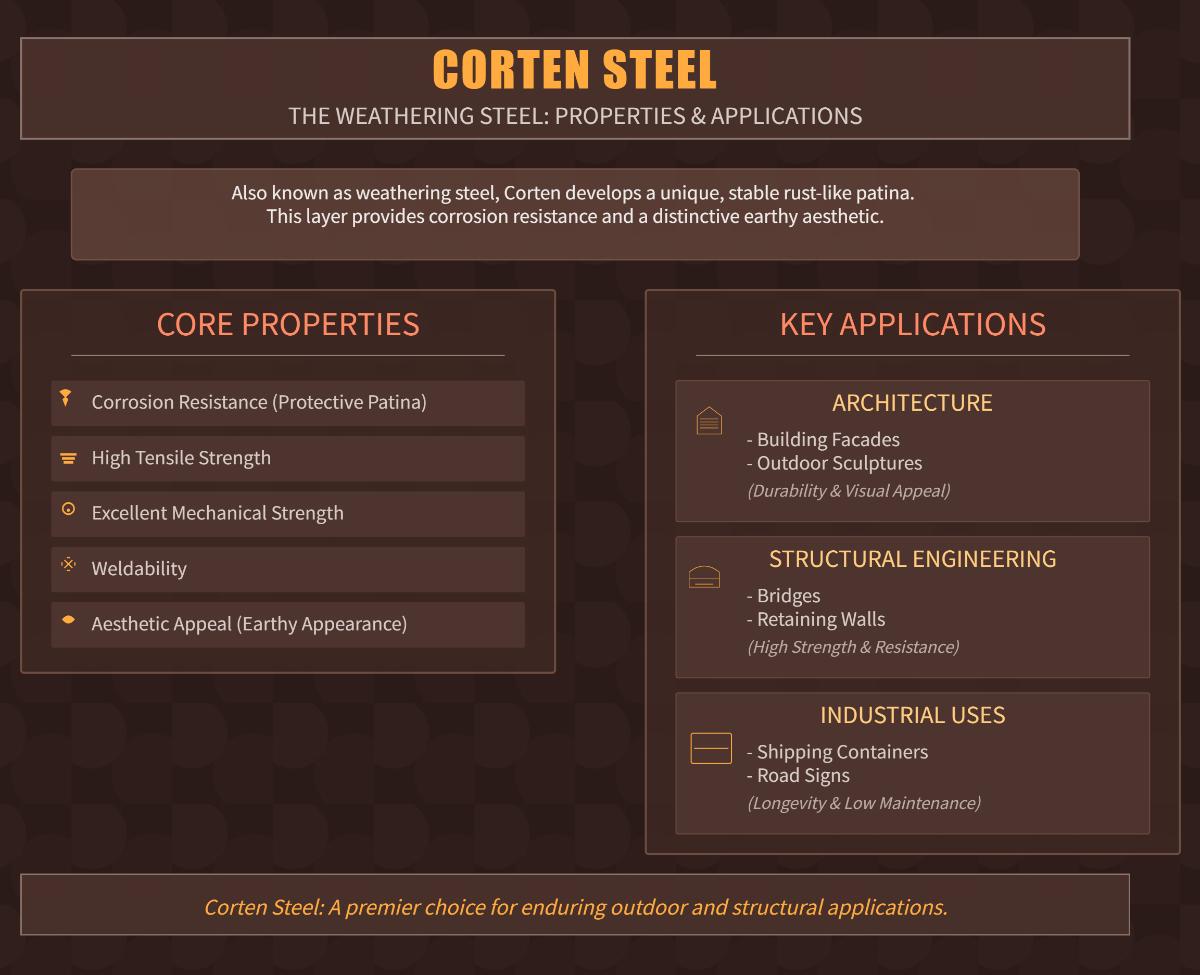 Comprehensive Guide to Corten Steel Properties, Uses, and Composition - MFG Shop