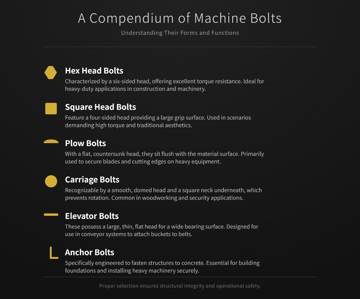 Comprehensive Guide to Machine Bolts: Types, Uses, and Selection - MFG Shop