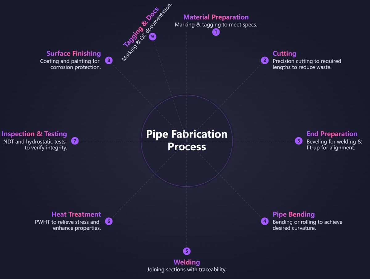Comprehensive Guide to Pipe Fabrication Process - MFG Shop