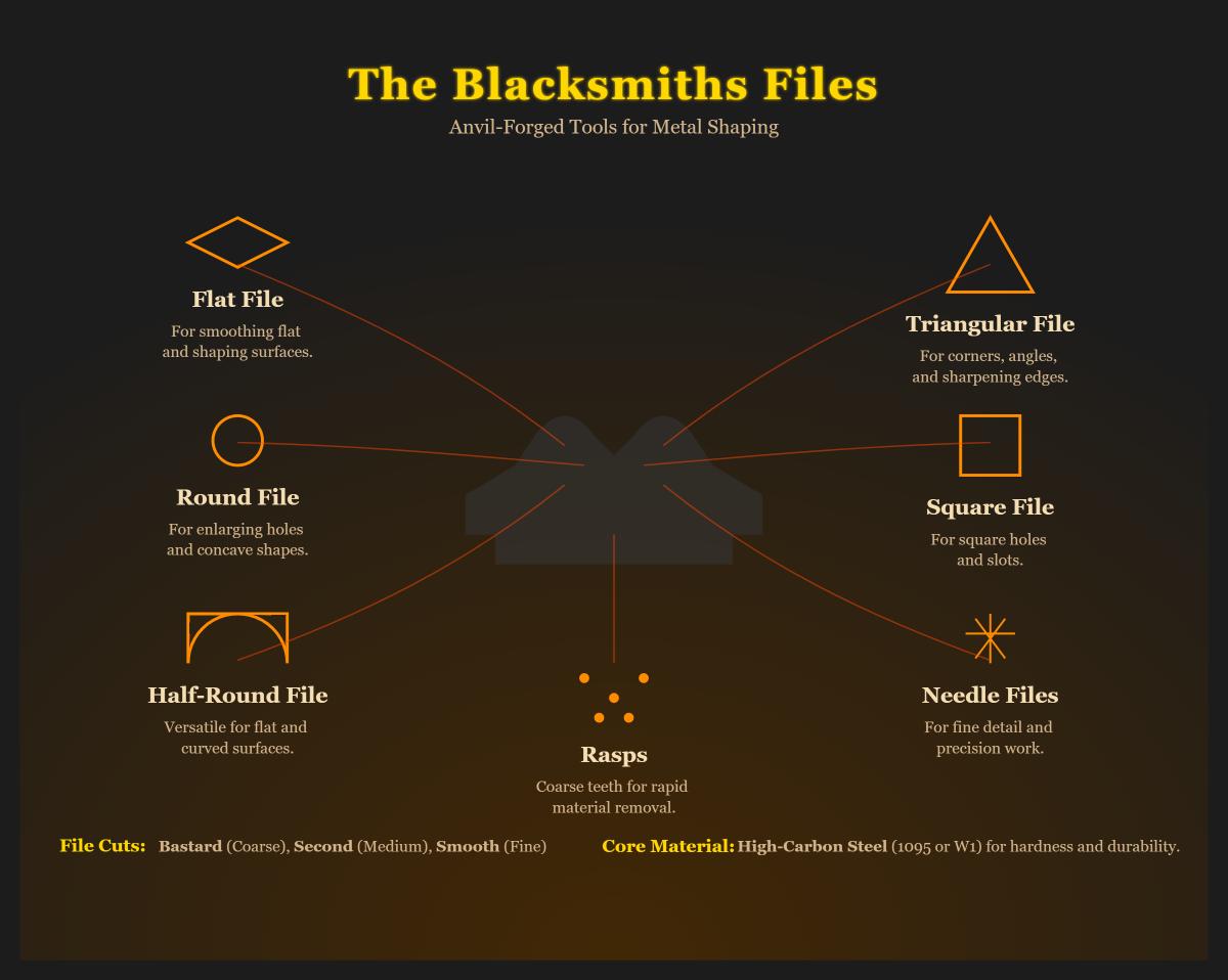 Comprehensive Guide to Steel Files for Blacksmithing - MFG Shop