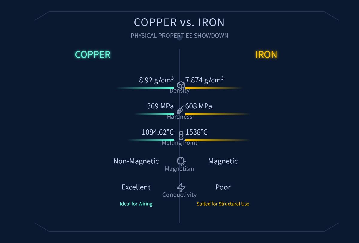 Copper vs Iron: Key Differences and Applications - MFG Shop