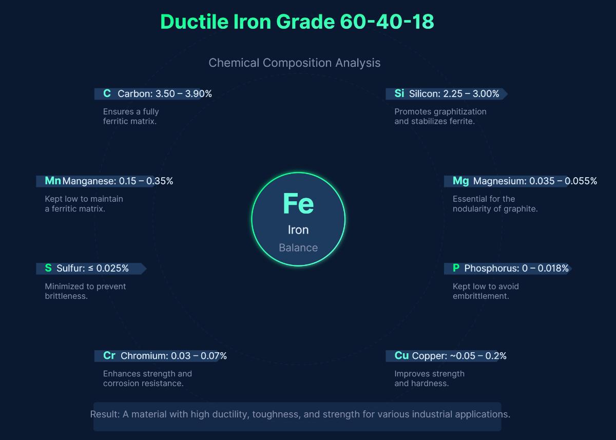 Ductile Iron Grade 60-40-18: Composition, Properties, and Uses - MFG Shop