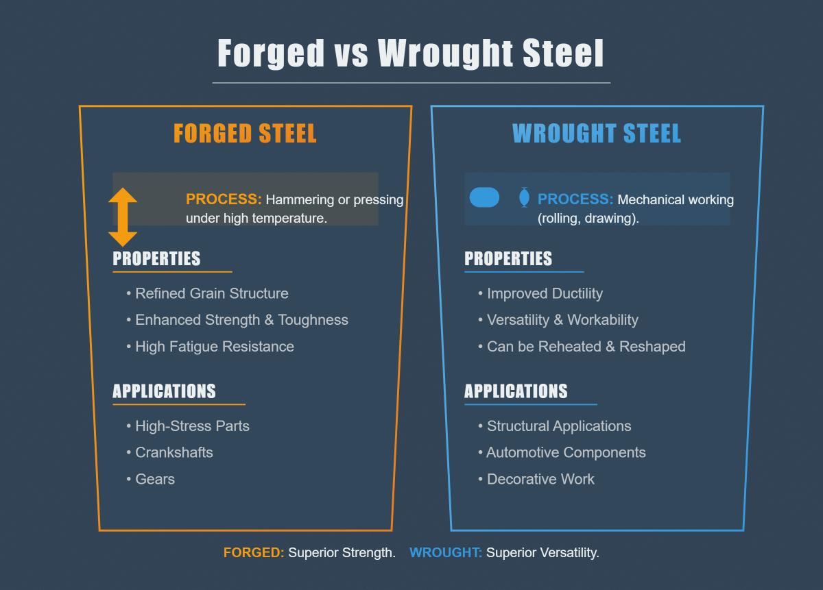 Forged Steel vs. Wrought Steel: What's the Difference? - MFG Shop
