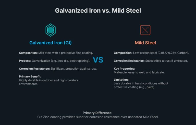Galvanized Iron vs Mild Steel: What's the Difference? - MFG Shop