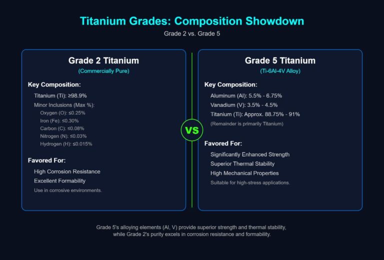 Grade 2 Titanium vs Grade 5: What’s the Difference? - MFG Shop