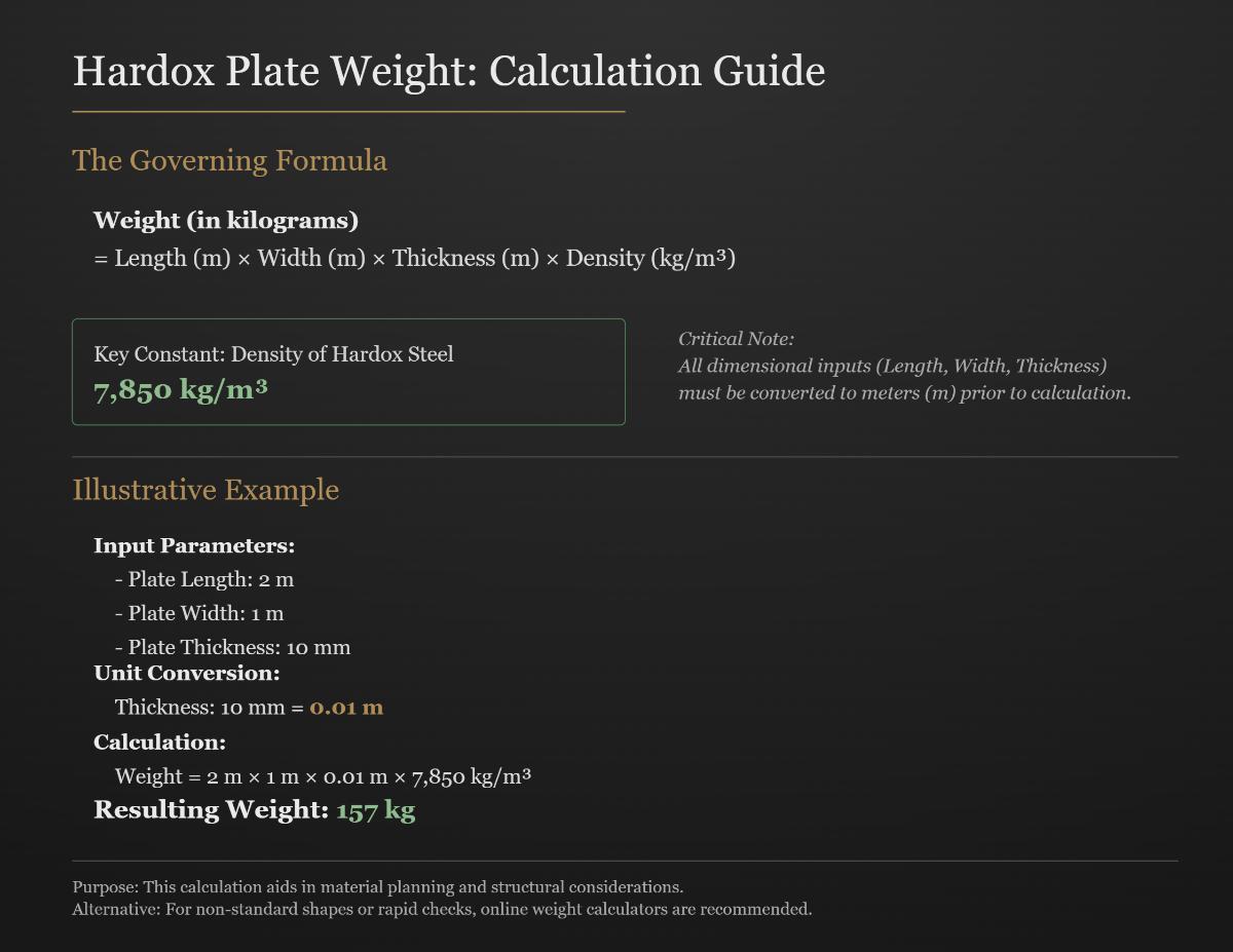 Hardox Plate Weight Calculator Guide - MFG Shop
