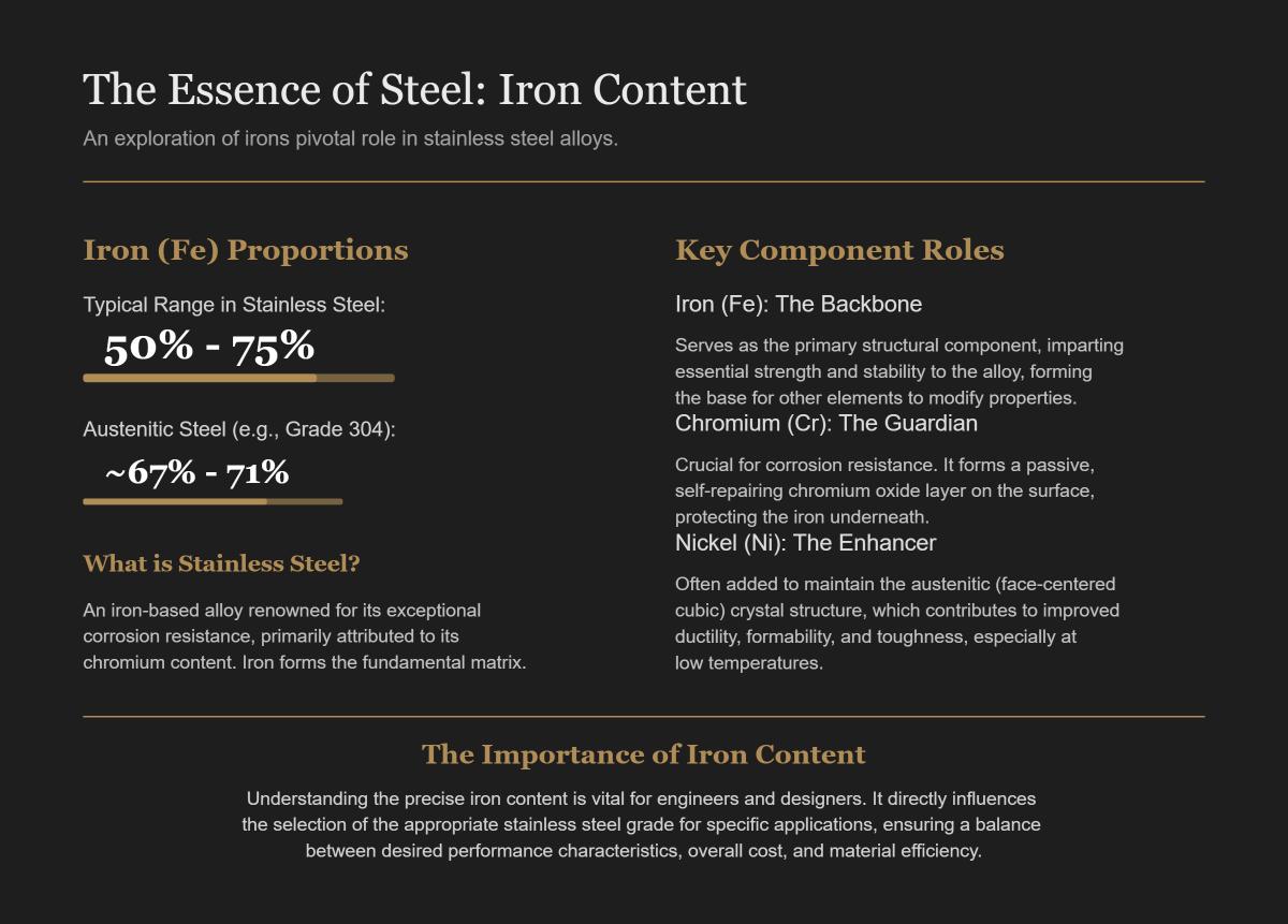 How Much Iron is in Stainless Steel? - MFG Shop