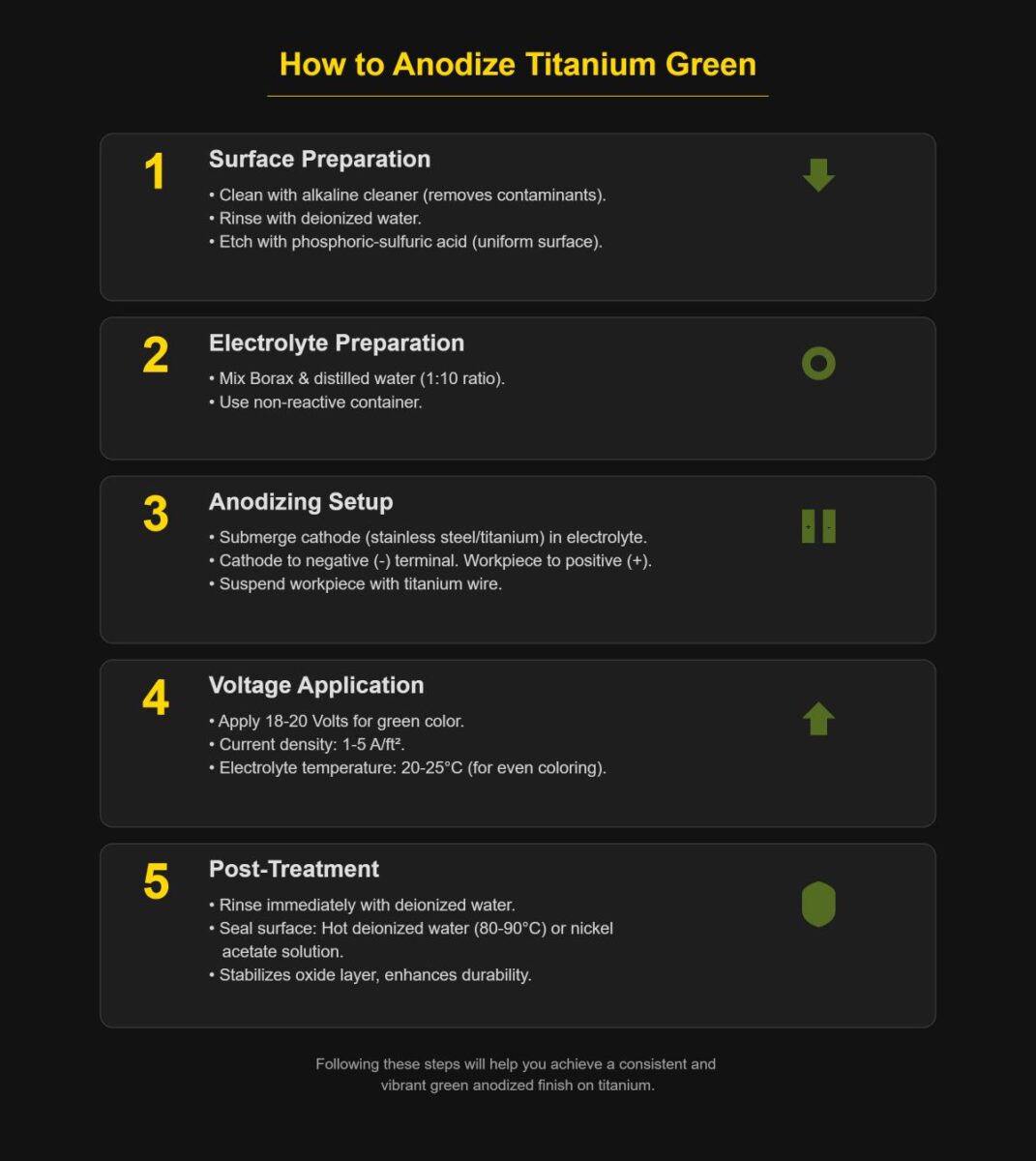 How to Anodize Titanium Green: A Step-by-Step Guide - MFG Shop