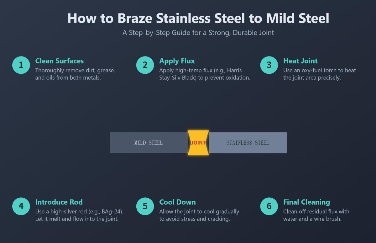 How to Braze Stainless Steel to Mild Steel: A Step-by-Step Guide - MFG Shop