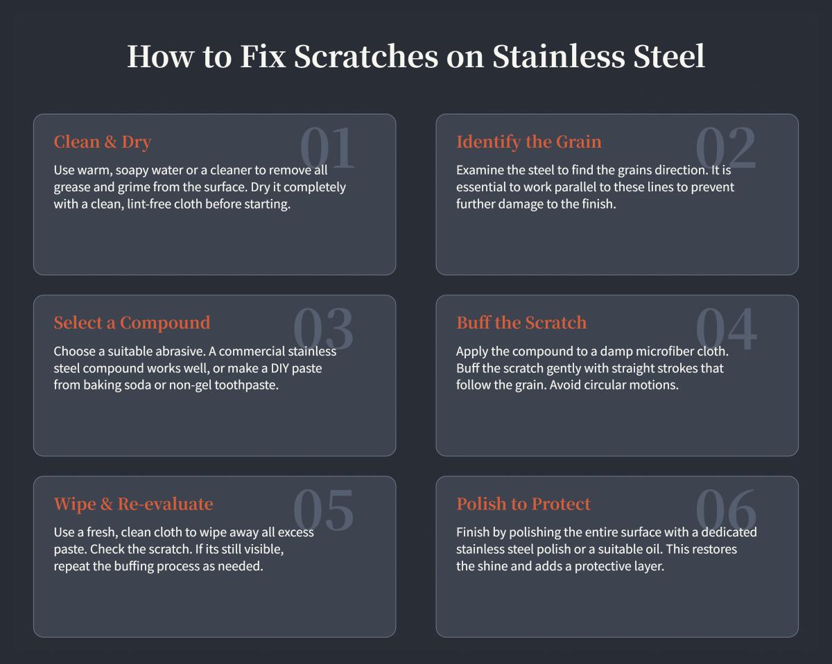 How to Buff Out Scratches on Stainless Steel: A Step-by-Step Guide ...