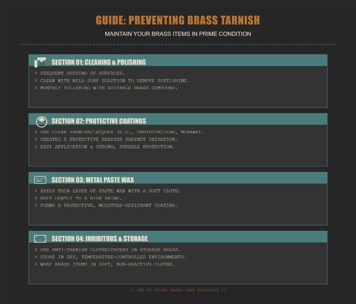 How to Keep Brass from Tarnishing - MFG Shop