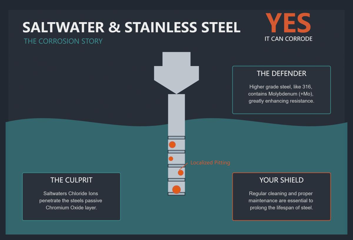 How to Prevent Saltwater Corrosion on Stainless Steel - MFG Shop
