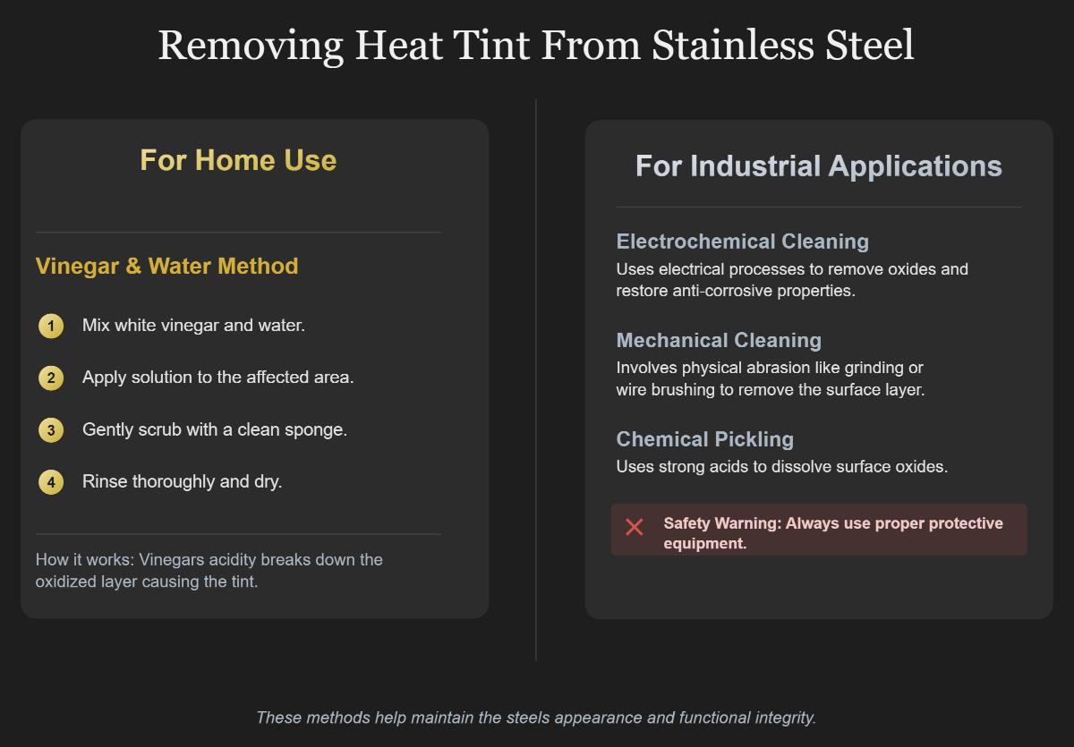 How to Remove Heat Tint on Stainless Steel: A Beginner's Guide - MFG Shop