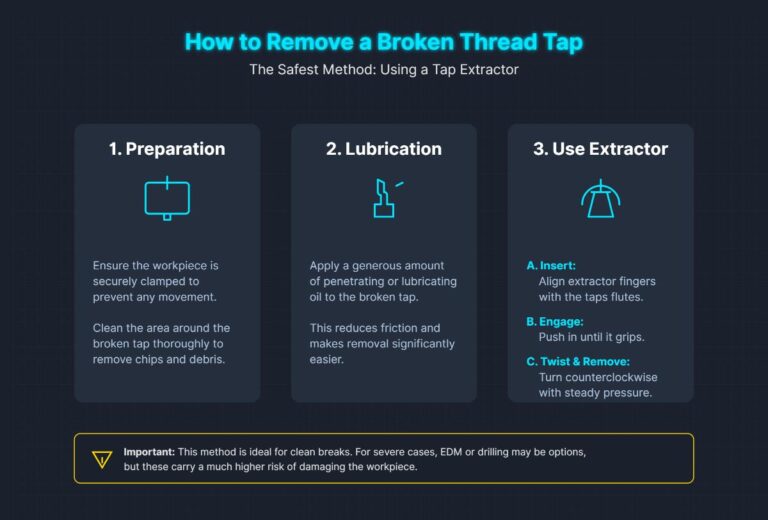 How to Remove a Broken Thread Tap: Step-by-Step Guide - MFG Shop