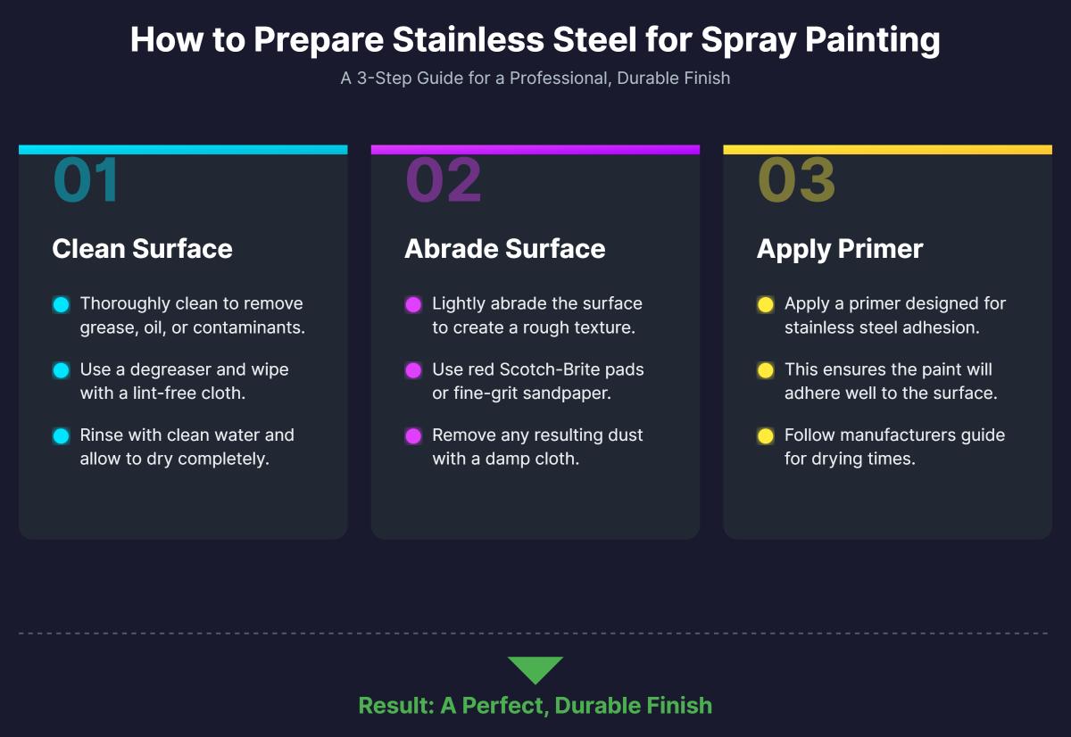 How to Spray Paint Stainless Steel: A Complete Guide - MFG Shop