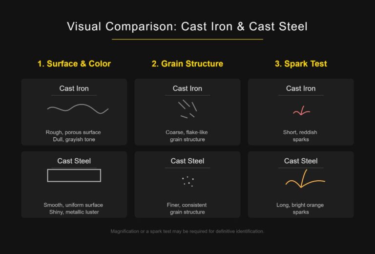 How to Tell the Difference Between Cast Iron and Cast Steel - MFG Shop