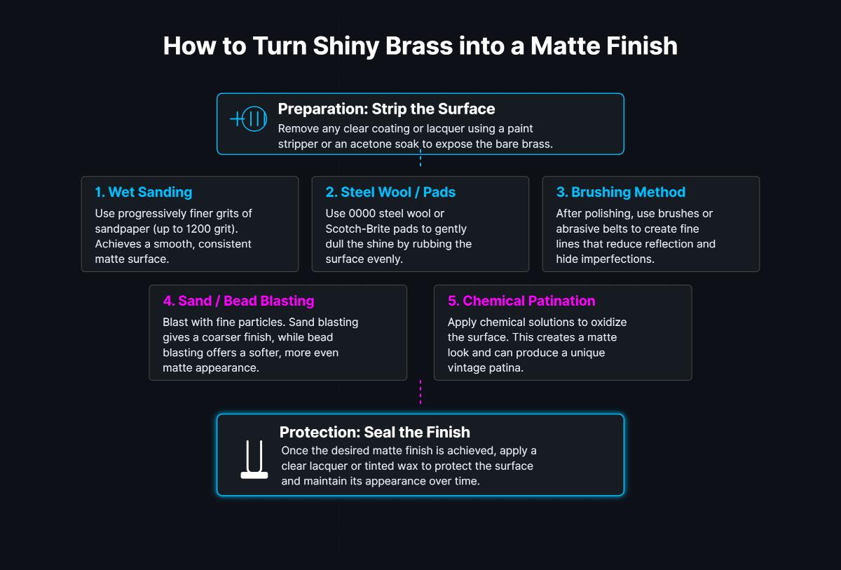 How to Turn Shiny Brass into a Matte Finish: A Complete Guide - MFG Shop