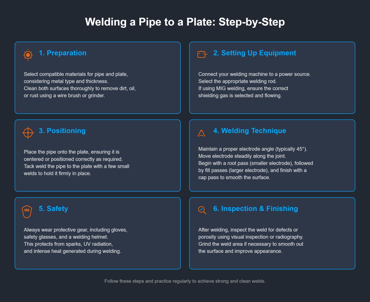 How to Weld Pipe to Plate: A Complete Beginner's Guide - MFG Shop