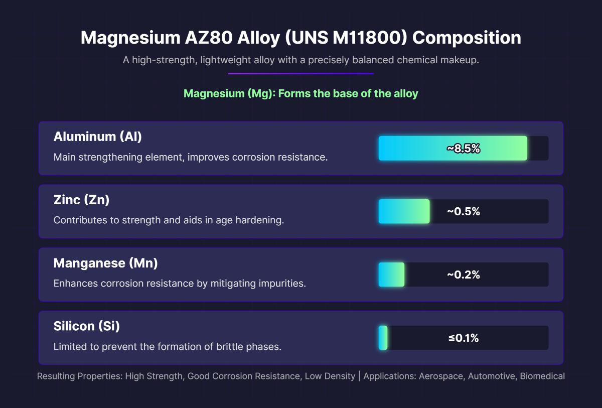 Magnesium AZ80 Alloy (UNS M11800): Composition, Properties, and Uses ...