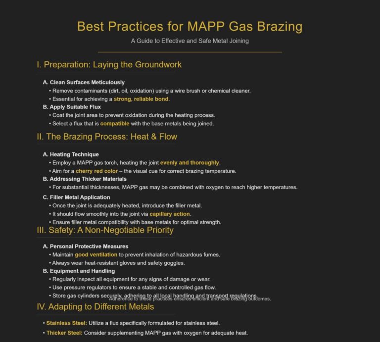 Mastering Brazing with MAPP Gas: Techniques and Safety - MFG Shop