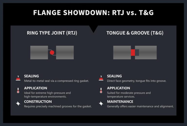 RTJ Flange vs Tongue and Groove Flange: What's the Difference? - MFG Shop