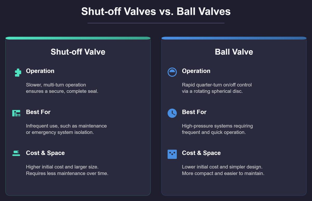 Shut-off Valve vs Ball Valve: What's the Difference? - MFG Shop
