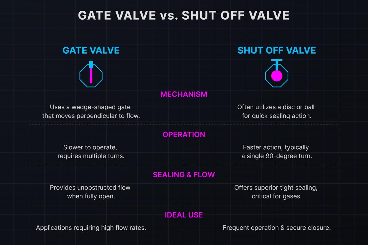 Shut-off Valve vs. Gate Valve: What's the Difference? - MFG Shop