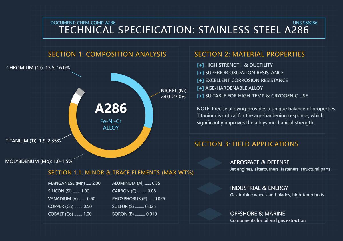 Stainless Steel A286: Composition, Properties, and Uses - MFG Shop