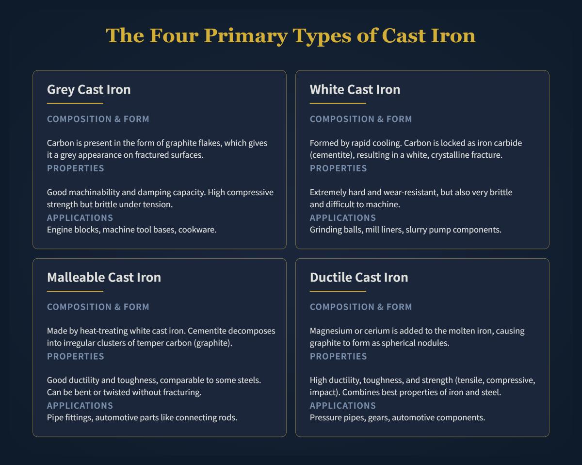 The 4 Types of Cast Iron: A Comprehensive Guide - MFG Shop