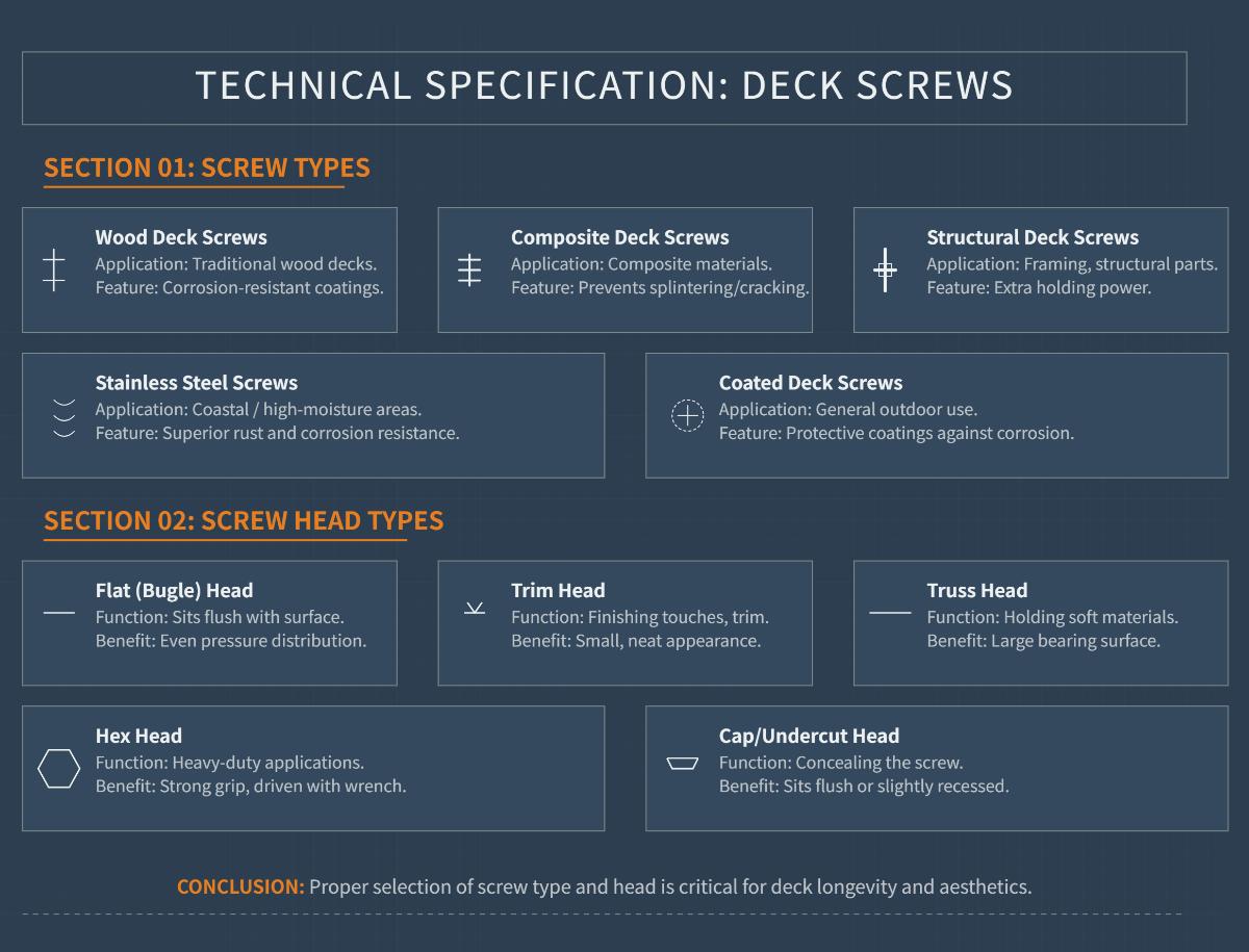 The Ultimate Guide to Deck Screws: Types, Uses, and Benefits - MFG Shop