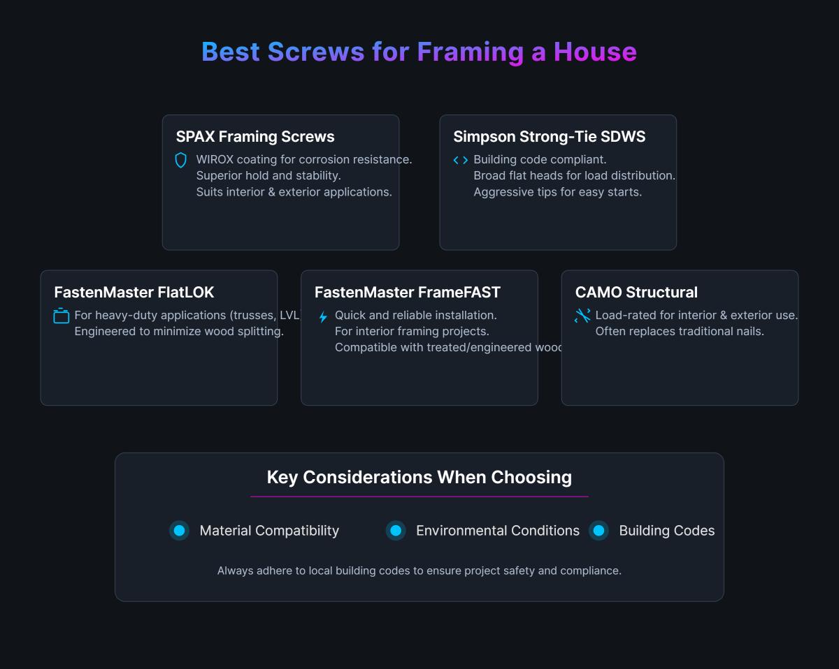 The Ultimate Guide to Framing Screws - MFG Shop