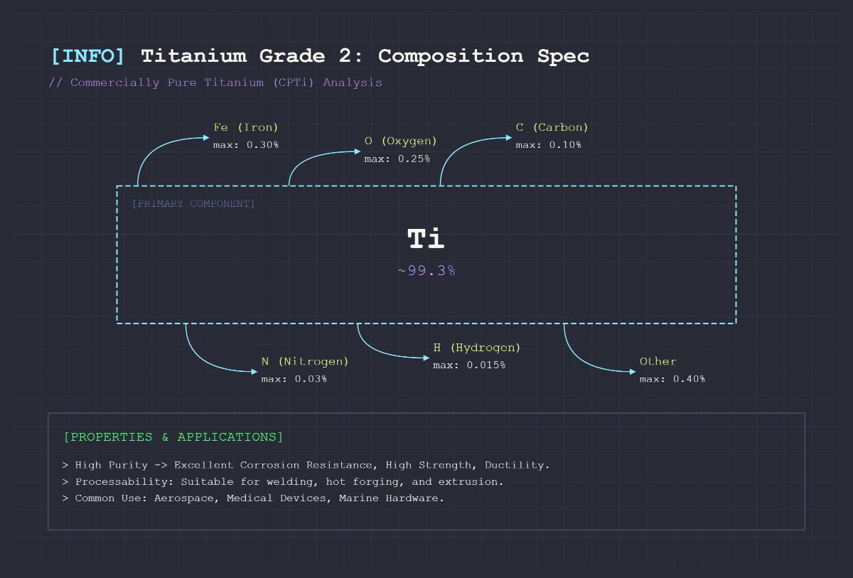 Titanium Grade 2: Comprehensive Technical Guide - MFG Shop