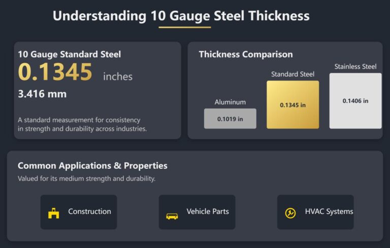 Understanding 10 Gauge Steel Thickness and Applications - MFG Shop