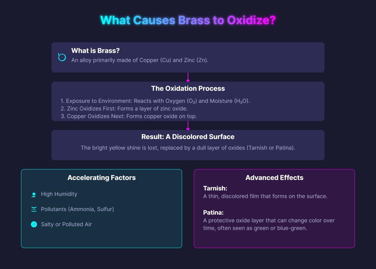Understanding Brass Oxidation and Color Changes - MFG Shop
