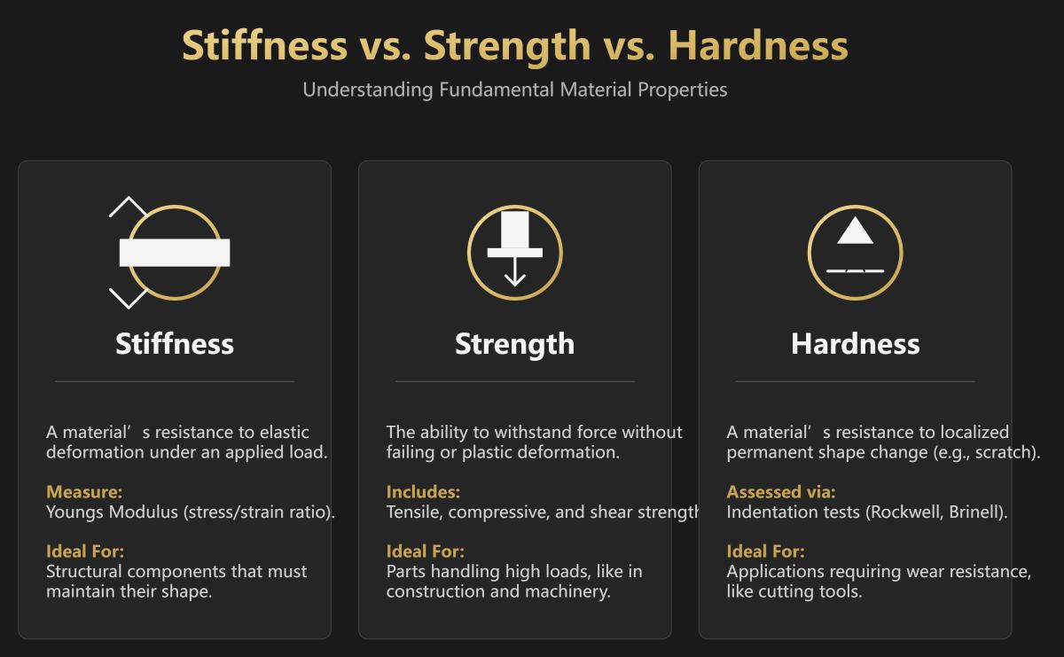 Den Unterschied zwischen Steifigkeit, Festigkeit und Härte verstehen - MFG Shop