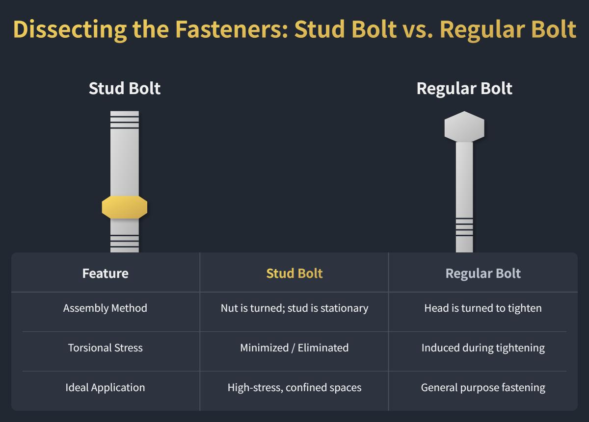 What is a Stud Bolt? Types, Features, and Applications Explained - MFG Shop